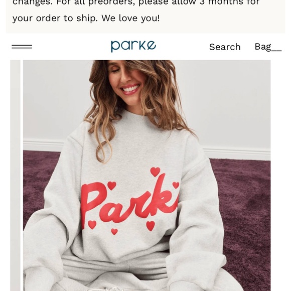 Parke | Tops | Brand New Parke Valentine Sweetheart Mockneck | Poshmark